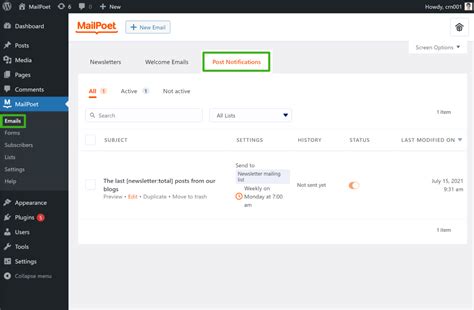 How To Send Automatic Wordpress Post Notification Emails With Mailpoet