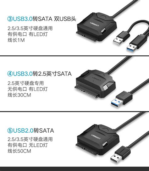 绿联usb30usb20转sata转换器硬盘易驱线ssd固态硬盘读取器 阿里巴巴