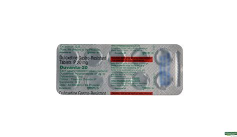 Buy Duvanta 20mg 10 Tablets Online At Best Prices Wellness Forever