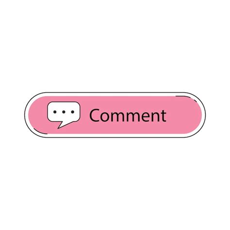 Premium Vector Comment Button Icon