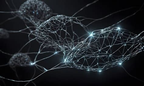 Neural Network Of The Brain Illuminated Ai Generated Stock Image Image Of Branched Brain