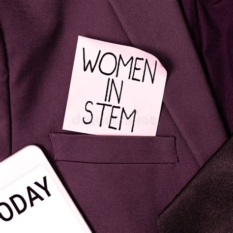 Text Showing Inspiration Women In Stem Business Approach Science