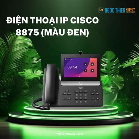 Cisco 8875 Màu đen Cp 8875 K9 Điện Thoại Ip Cho Doanh Nghiệp