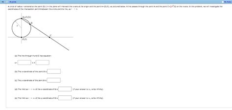 solved 14 6 points my notes a circle of radius r centered