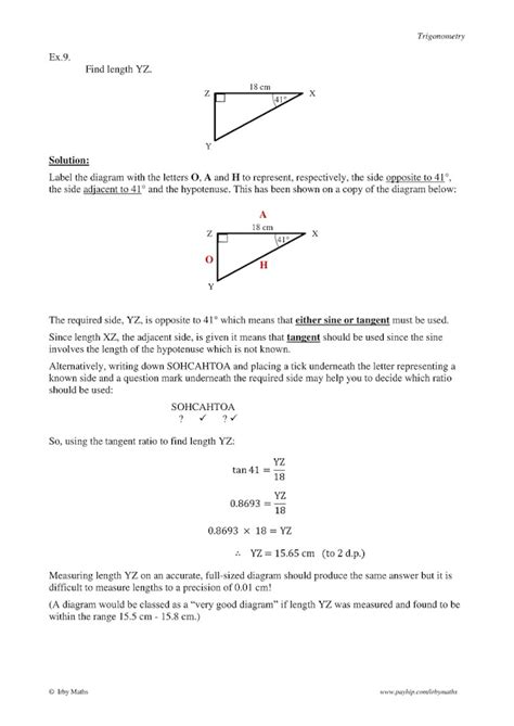 Trigonometry Notes Examples And Exercises Payhip