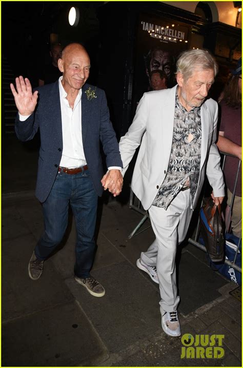Sir Patrick Stewart And Sir Ian Mckellen Hold Hands After King Lear Press Night In London