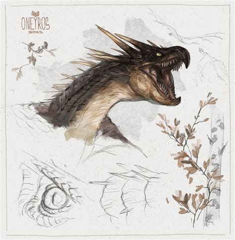 Hungarian Horntail Dragon Drawing