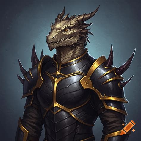Armure En Plaques De Dragon Art Oc Cuirasse De Wyverne Balayée Par