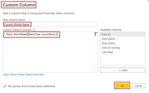 power query add column date [15 examples]