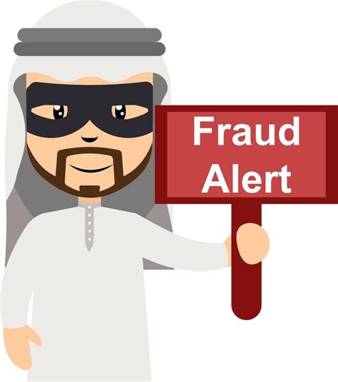 Arab With Fraud Alert Sign Illustration Vector On White Background