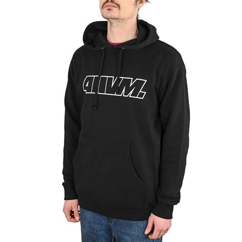 411vm Outline Pullover Hoodie Black Supereight