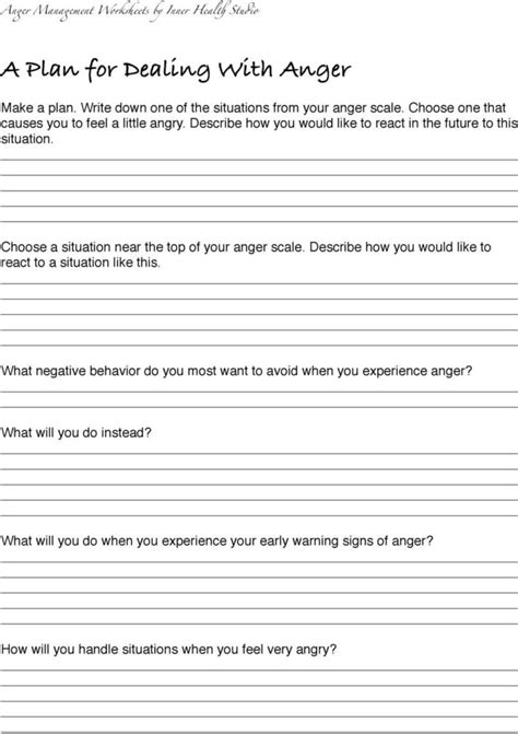 Anger Management Plan Heet Treatment For Youth Pdf — Db