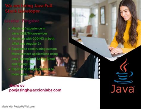Pooja Singh On Linkedin We Are Hiring 👋 Java Full Stack Developer With 5 8 Years Of Experience