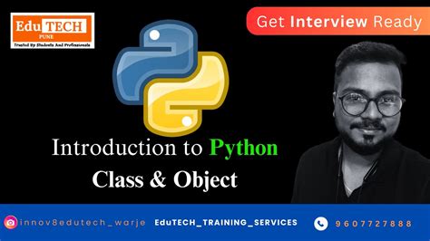Introduction To Python Class And Object Youtube