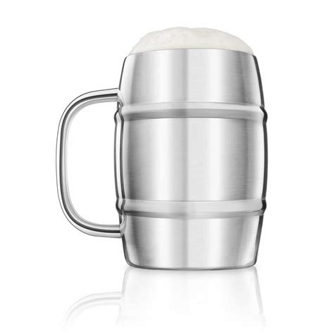 Ckb Ltd Stainless Steel Keg Tankard 1 Litre Beer Mug