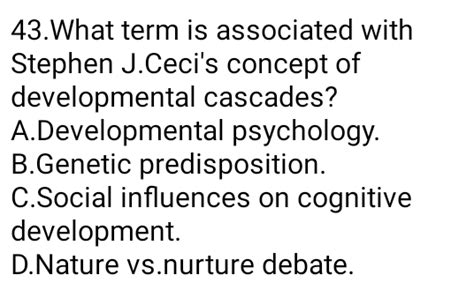 Solved What Term Is Associated Withstephen Jcecis Concept