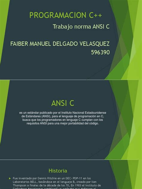 Norma Ansi C Pdf Lenguaje De Programación Programación De Computadoras