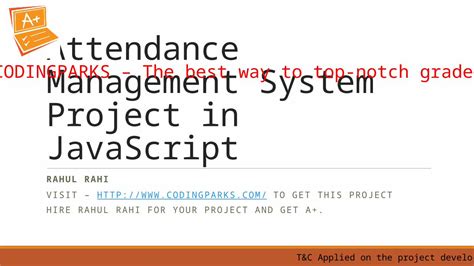 Pptx Attendance Management System Project In Javascript Dokumentips