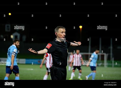 Derek Tomney During The Airtricity League Fixture Between Derry City