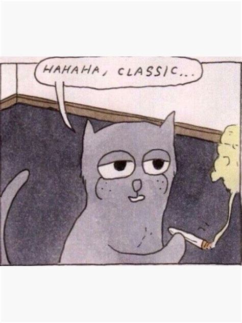 Hahaha Classic Meme Sticker For Sale By Poniamy Redbubble