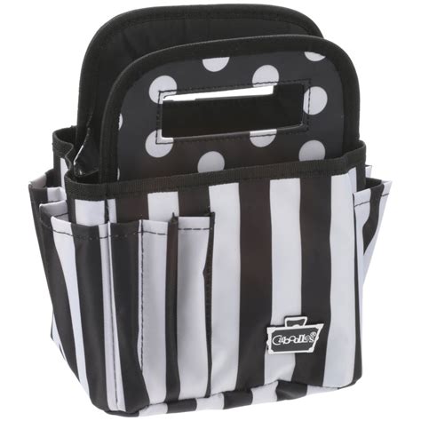 Caboodles Cutie Mini Accessories Caddy Black And White