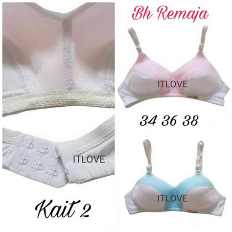 Itlove Bh Remaja Tanpa Kawat Cup Kecil Murah Bagus Ukuran 34 36 38