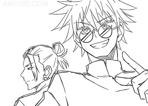 Dibujos De Satoru Gojo Para Colorear Aniyuki Anime Portal