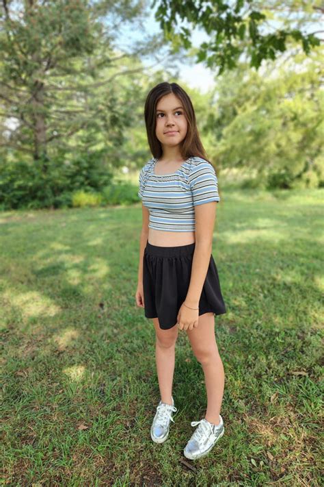 Ollie Tween Bodysuit And Crop Top Violette Field Threads