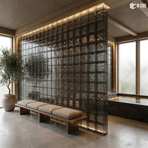 Mcs Gbl 105 Decorative Glass Block For Light Diffusing Walls And Parti