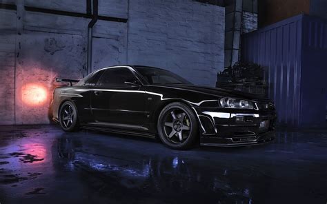 Nissan Skyline Black Wallpaper