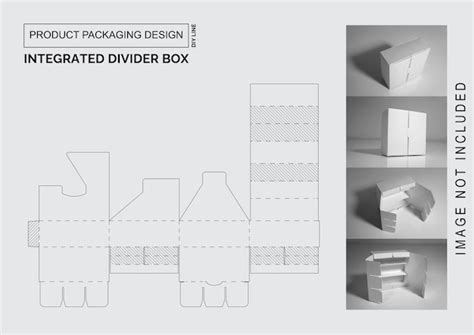 Premium Vector Product Packaging Design Integrated Divider Box