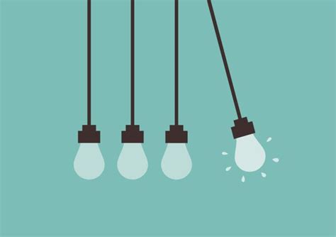 Bulb Lit Up Light Bulb Graphic Bulb Creative Poster Design