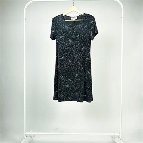 Y2k Millenium Year 2000 Print Glitter Dress With Shoulder Pads Etsy