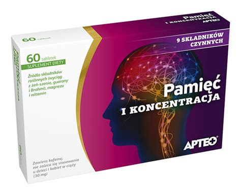 Pamięć I Koncentracja Apteo 60 Tabletek Produkt Z Krótką Datą