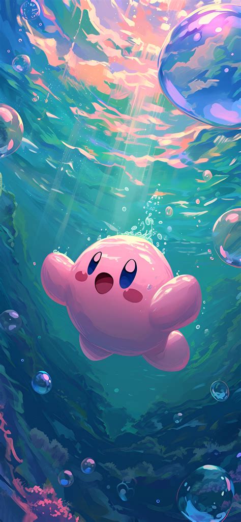 Kirby Underwater Adventure Wallpapers Games Wallpapers Iphone