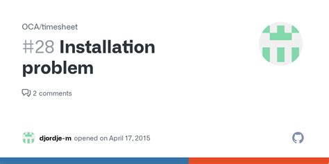 Installation Problem · Issue 28 · Ocatimesheet · Github