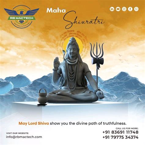 Rb Mactech Pvt Ltd On Linkedin Happy Mahashivratri 🙏♥️