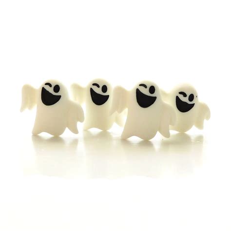 Winking Ghost Flat Back Embellishments Spooky Halloween Decorations