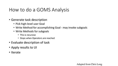 Goms Adapted From Berkeley Guir Ppt Download