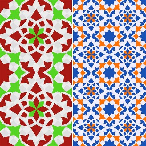 Moroccan Tile Patterns With Geometric Shapes And Arabesque M Creative