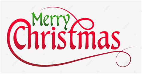 Merry Christmas Greetings Text Calligraphy Vector Christmas Text