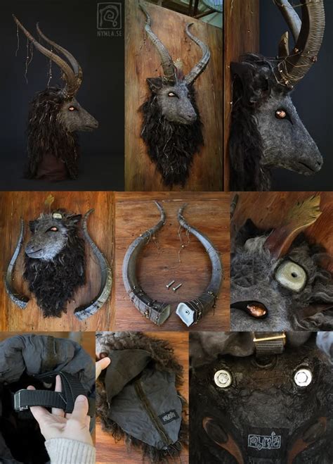 Baphomet Mask Finished 2 Nymla Goat Mask Halloween Masks