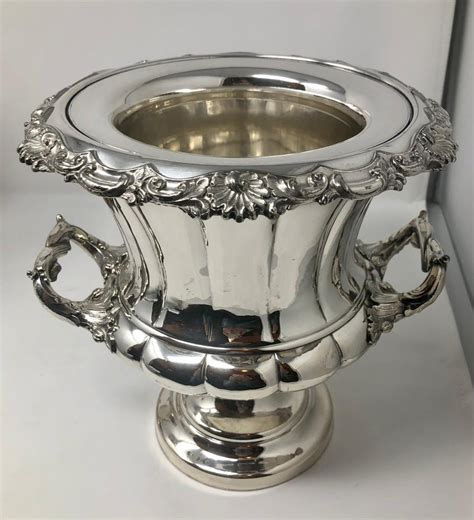 Antique English Sheffield Silver Plated Champagne Buckets Circa 1880