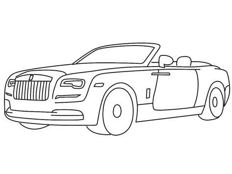Rolls Royce Coloring Pages Coloringlib