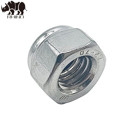 Steel Lock Hexagonal Nut With Nylon Insert Din985 Meigesi
