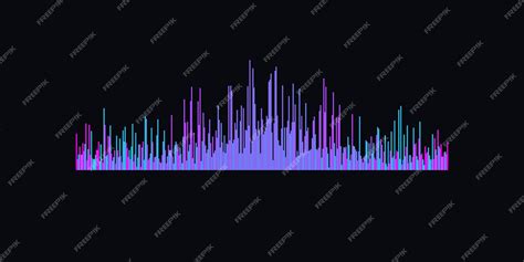 Premium Vector Vector Illustration Of Music Wave In The Form Of The
