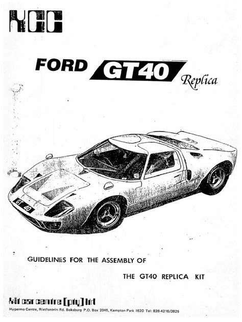 Gt40 Kcc Assembly Manual 220703 221640 Pdf