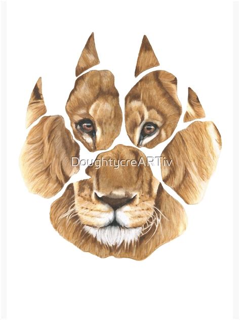 What Does A Lion Paw Print Look Like