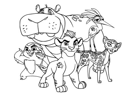 Printable The Lion Guard Coloring Page Free Printable Coloring Pages