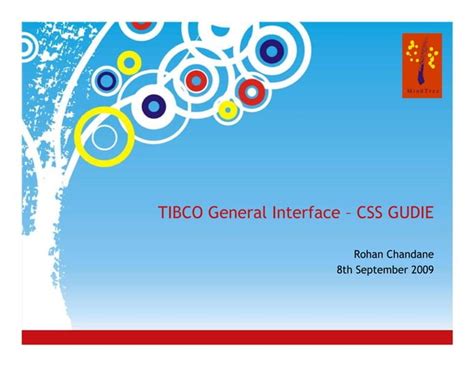 Tibco General Interface Css Guide Ppt